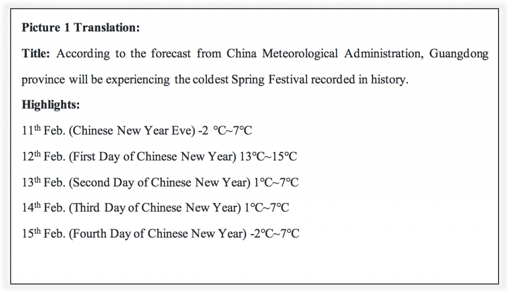  FALSE Did The China Meteorological Administration Predict That The