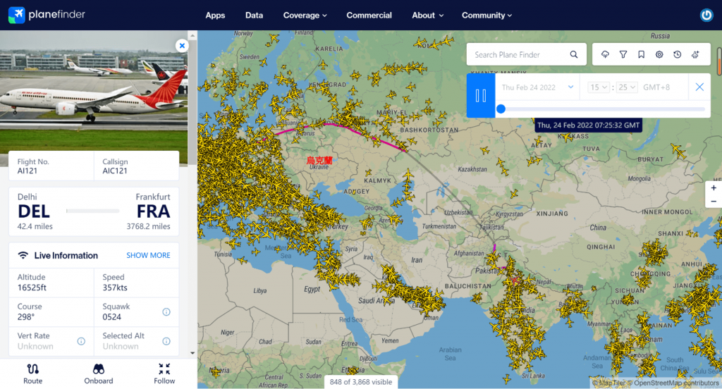 [FALSE] Did an Air India flight enter Ukraine’s airspace during the ...