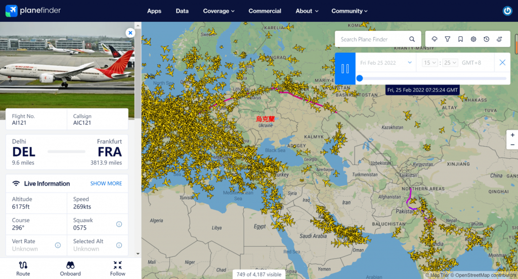 [FALSE] Did an Air India flight enter Ukraine’s airspace during the ...