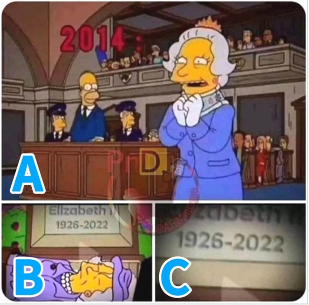 ‘The Simpsons’ did not predict Queen Elizabeth II’s death – HKBU Fact Check