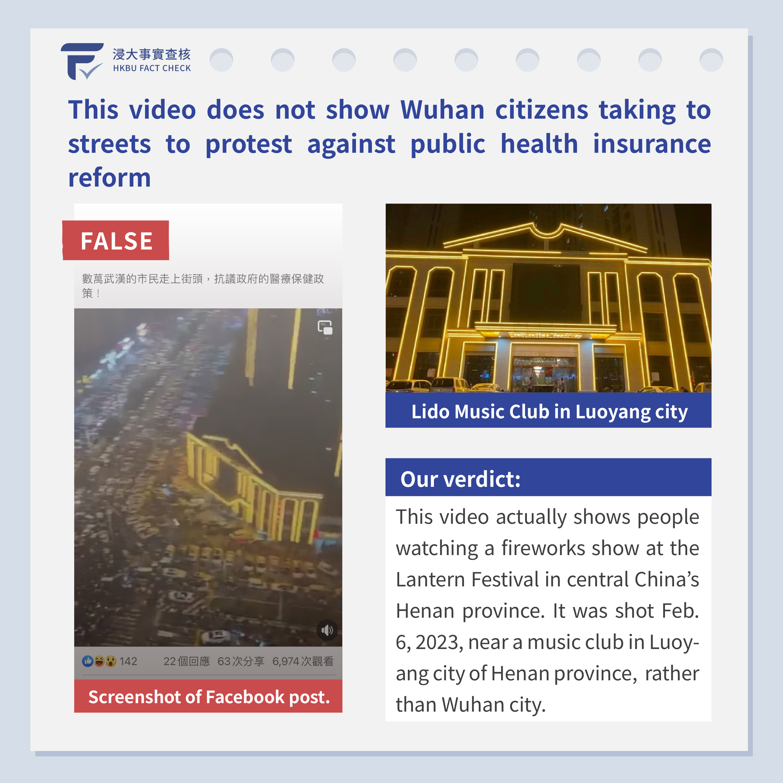 This video does not show Wuhan citizens taking to streets to protest ...